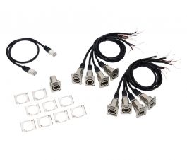 Adaptateur 8Port Node DIN-Rail, DMX via RJ45 | Axente
